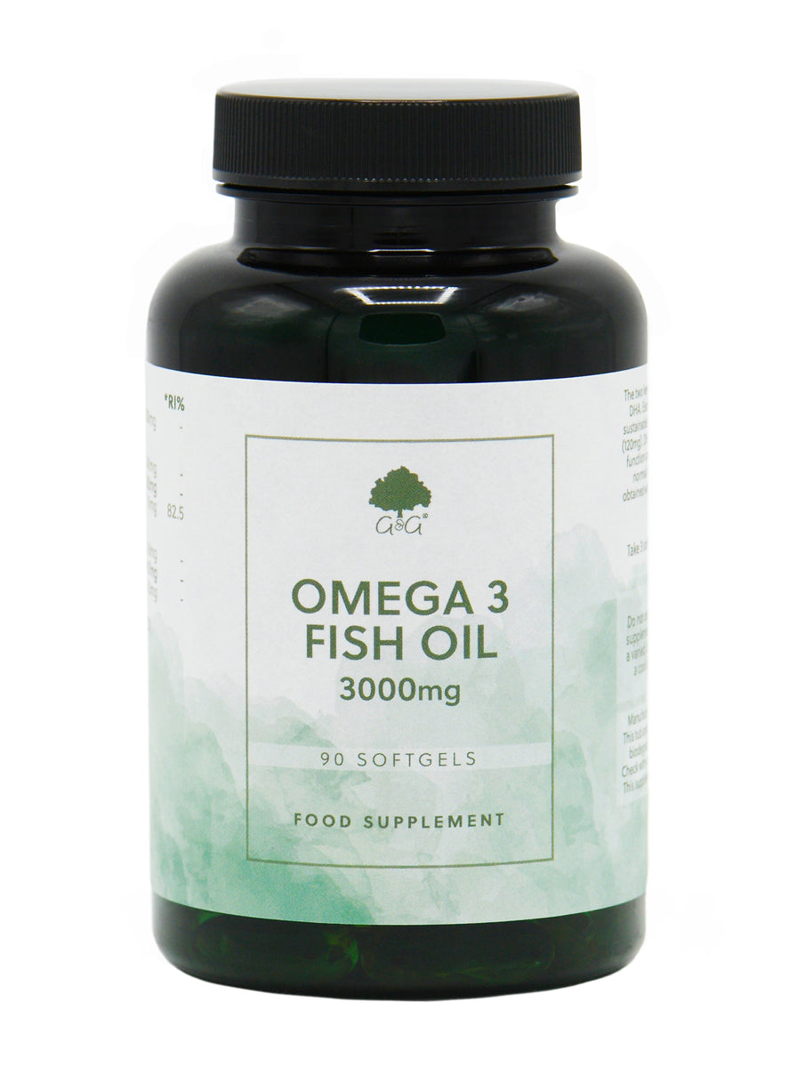 Omega 3 Fish Oil 3000 mg, 90 Softgels – PigmentOff